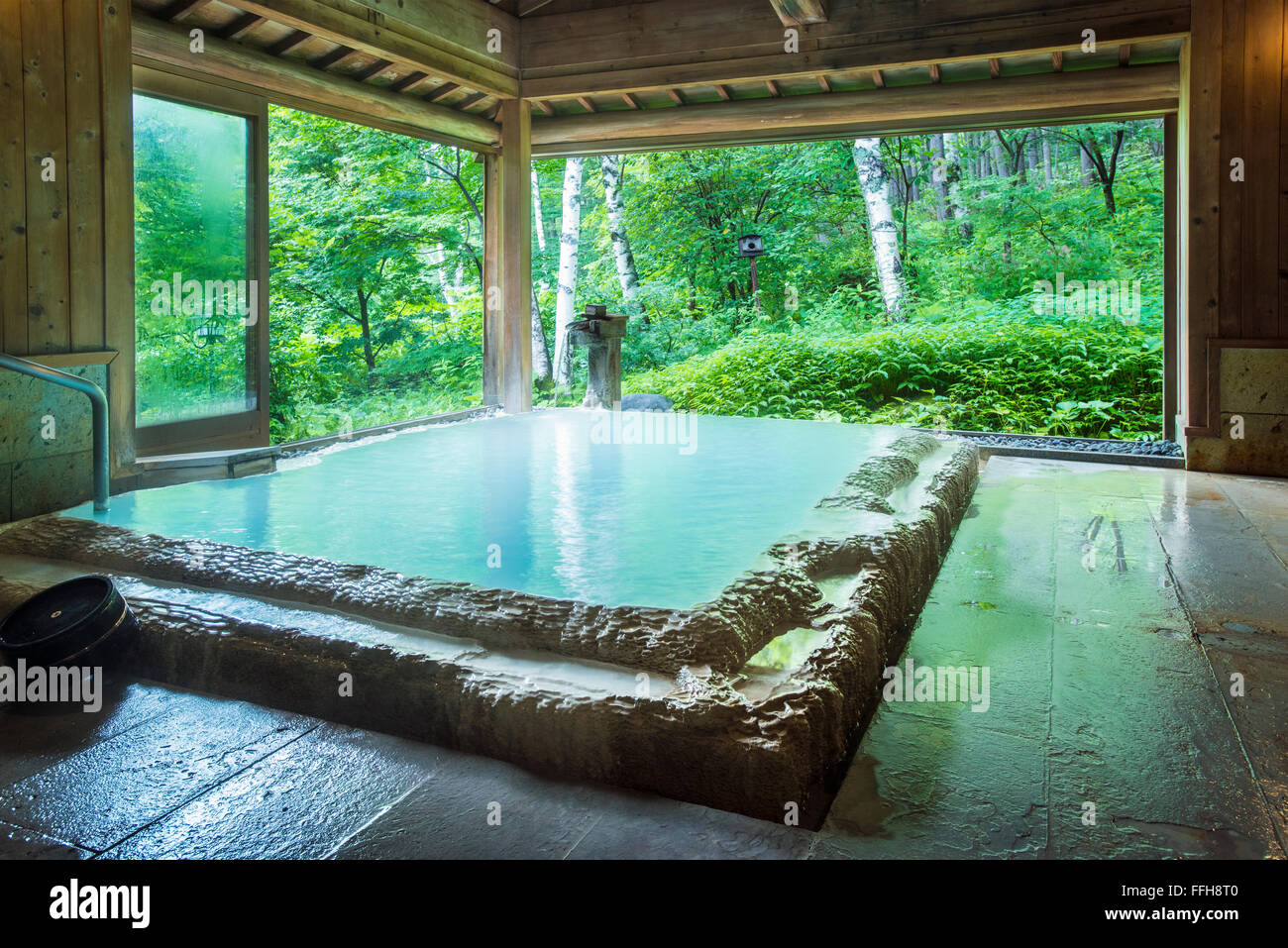 Die japanischen Onsen-Bäder von Sasaya Onsen in Toyama, Japan ...