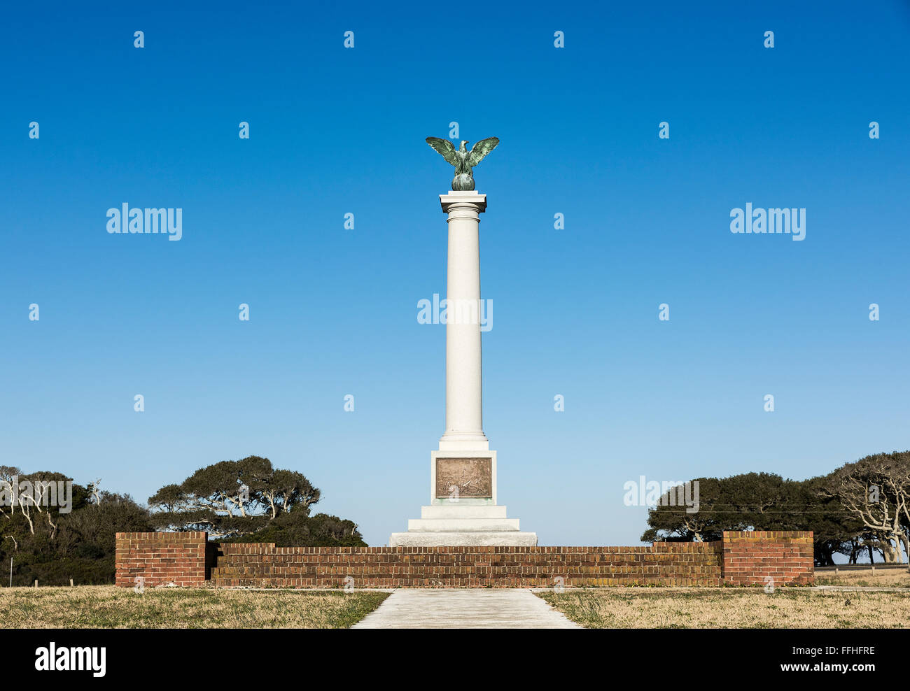 Confederate Monument an Fort Fisher State Historic Site, Kure Beach ...