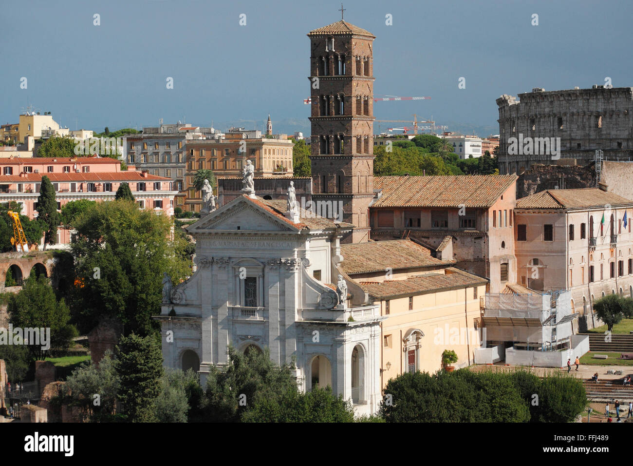 Santa Francesca Romana Kirche in Rom, Italien; Chiesa di Santa Francesca Romana, Roma, Italia ...