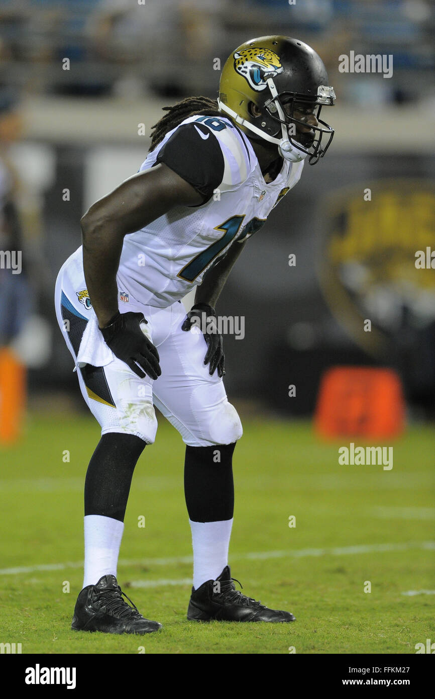 Jacksonville, FL, USA. 24. August 2013. Jacksonville Jaguars läuft ...
