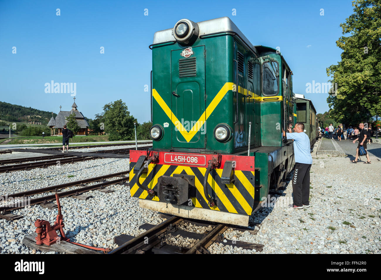 FAUR Diesellok L45H 096 von Sargan acht Schmalspur-Museumsbahn von ...