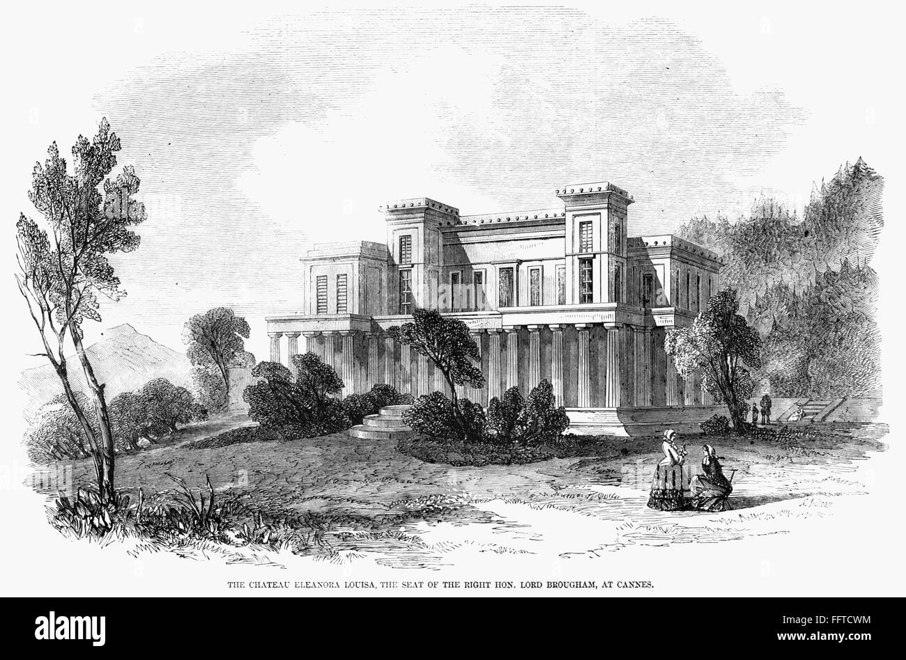 CANNES: CHATEAU, 1856. /nThe Schloss Eleanor Louise, Sitz der Henry ...