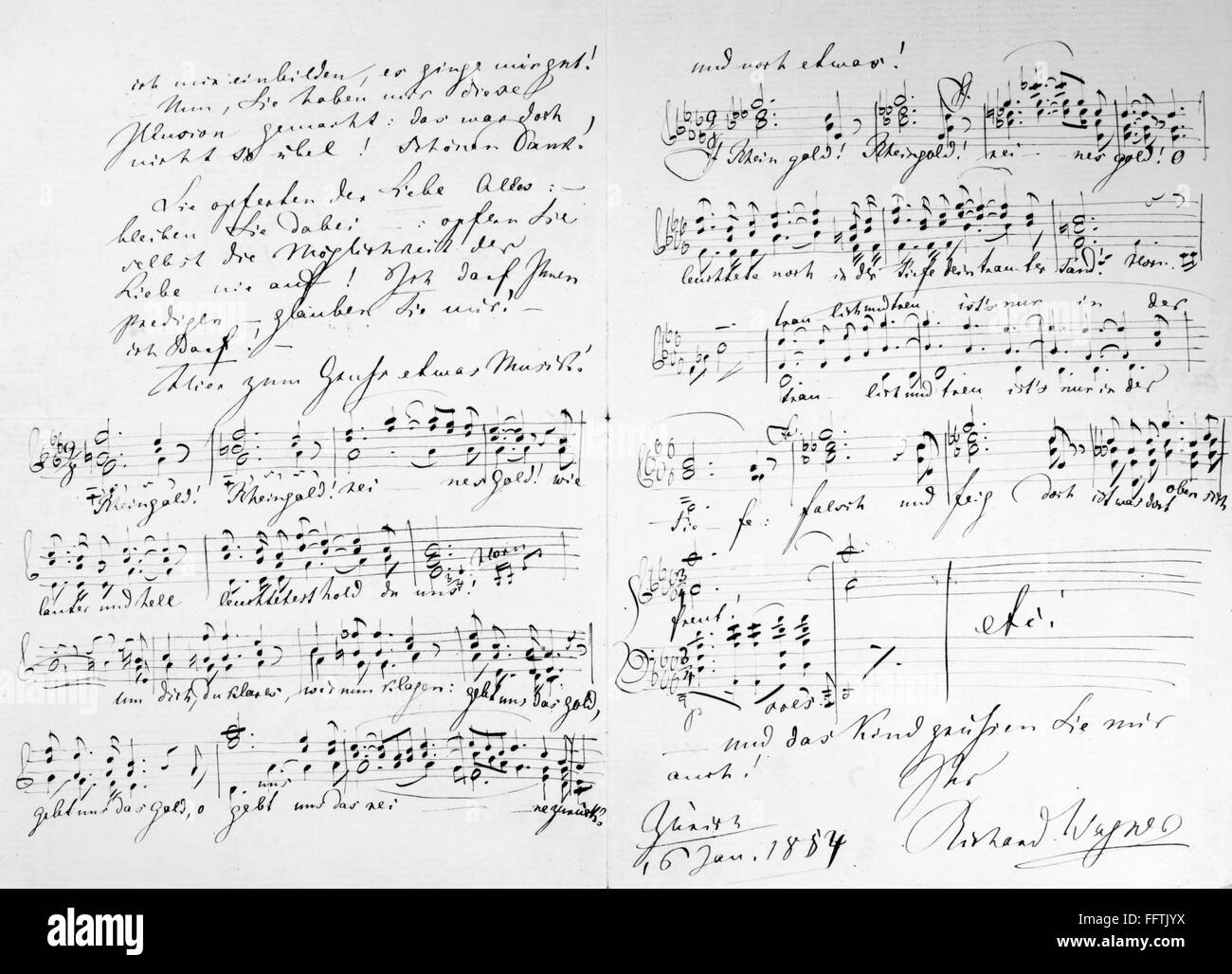Autograph score wagner -Fotos und -Bildmaterial in hoher Auflösung – Alamy