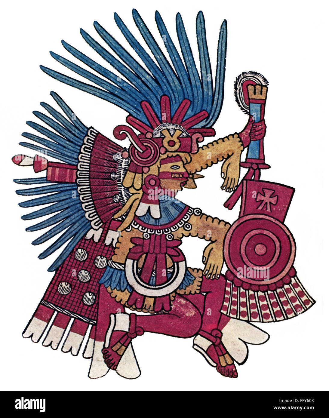 MEXIKO: HUITZILOPOCHTLI. /nThe aztekischer Gott des Krieges und Patron ...