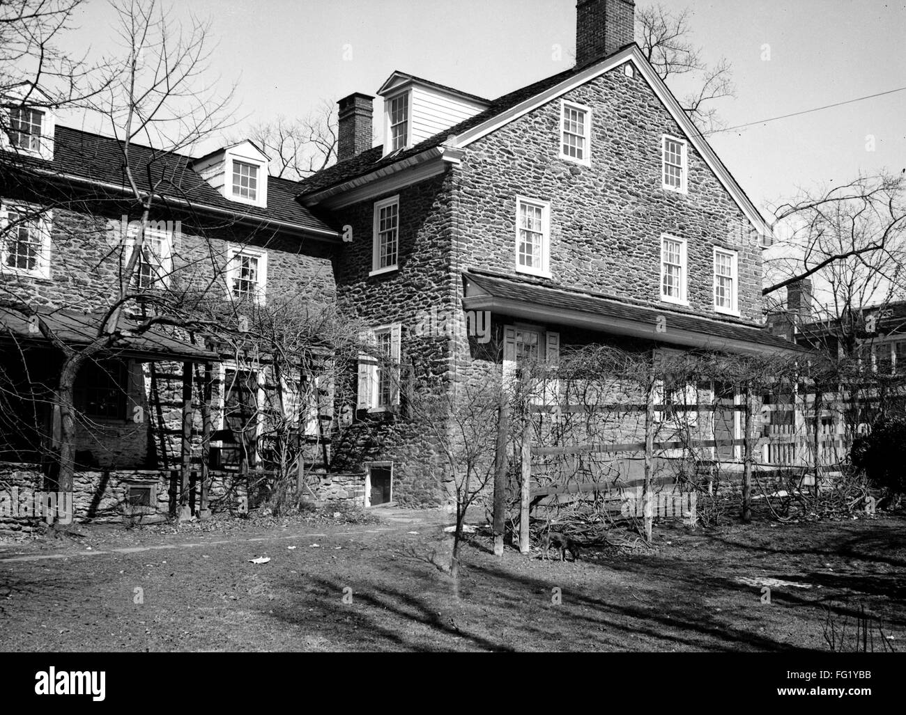 JOHNSON-HAUS, 1934. /nThe Johnson House in Germantown Avenue in ...