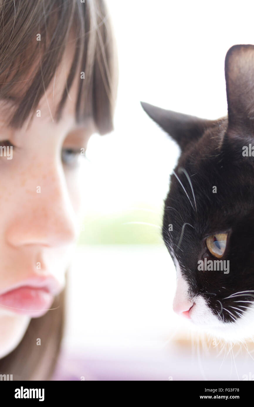 Mädchen mit katze -Fotos und -Bildmaterial in hoher Auflösung – Alamy