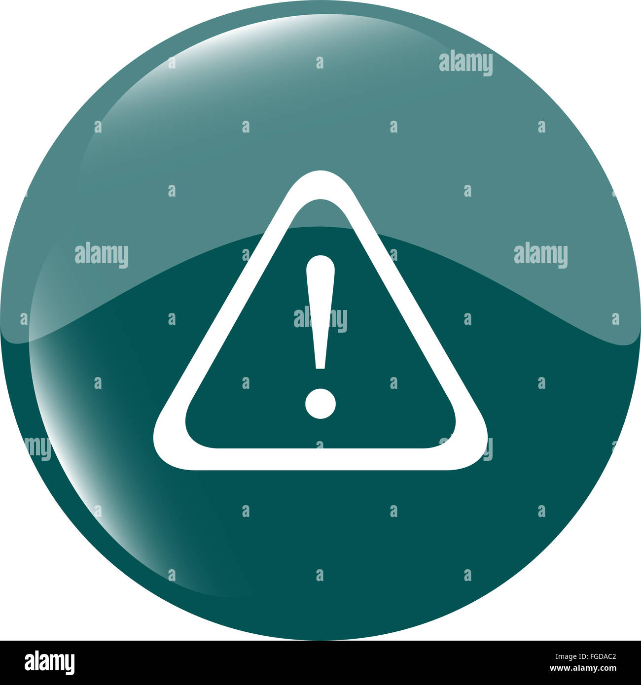 Achtung-Zeichen-Symbol. Ausrufezeichen. Gefahrensymbol Warnung. Moderne ...
