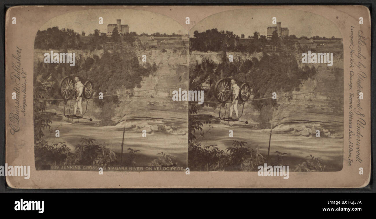 Dieses stereoskopische Bild aus der Robert N. Dennis-Sammlung zeigt ...