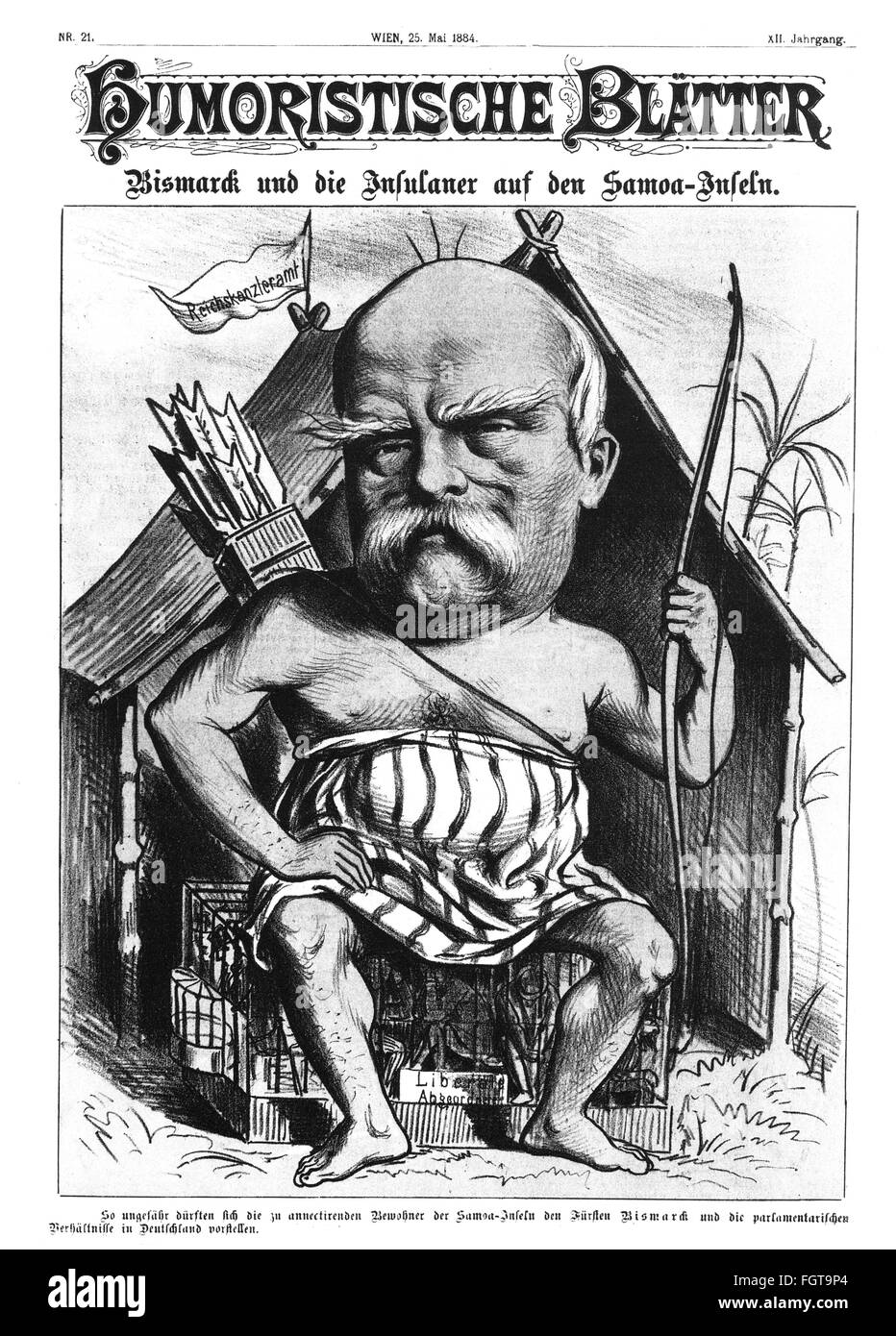 Caricatures Otto Von Bismarck Stockfotos & Caricatures Otto Von ...