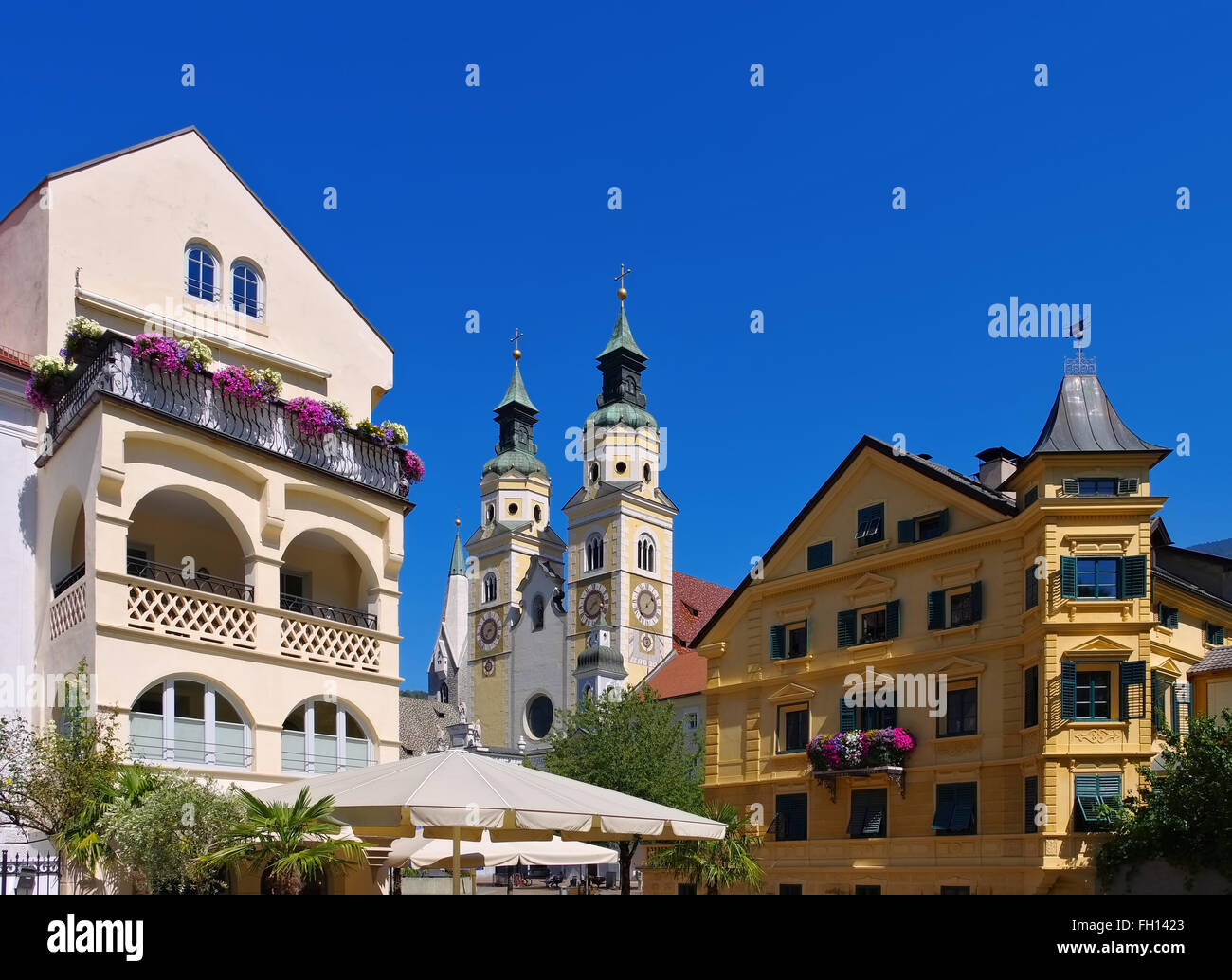 Brixen in Südtirol - die Stadt Brixen in Südtirol Stockfotografie - Alamy