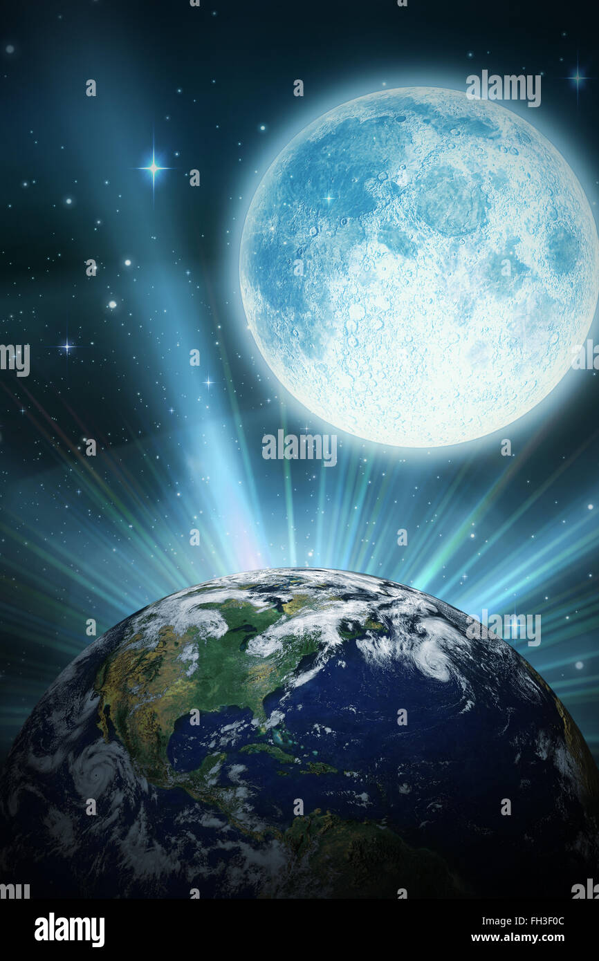 Das zusammengesetzte Bild der Erde Stockfotografie - Alamy