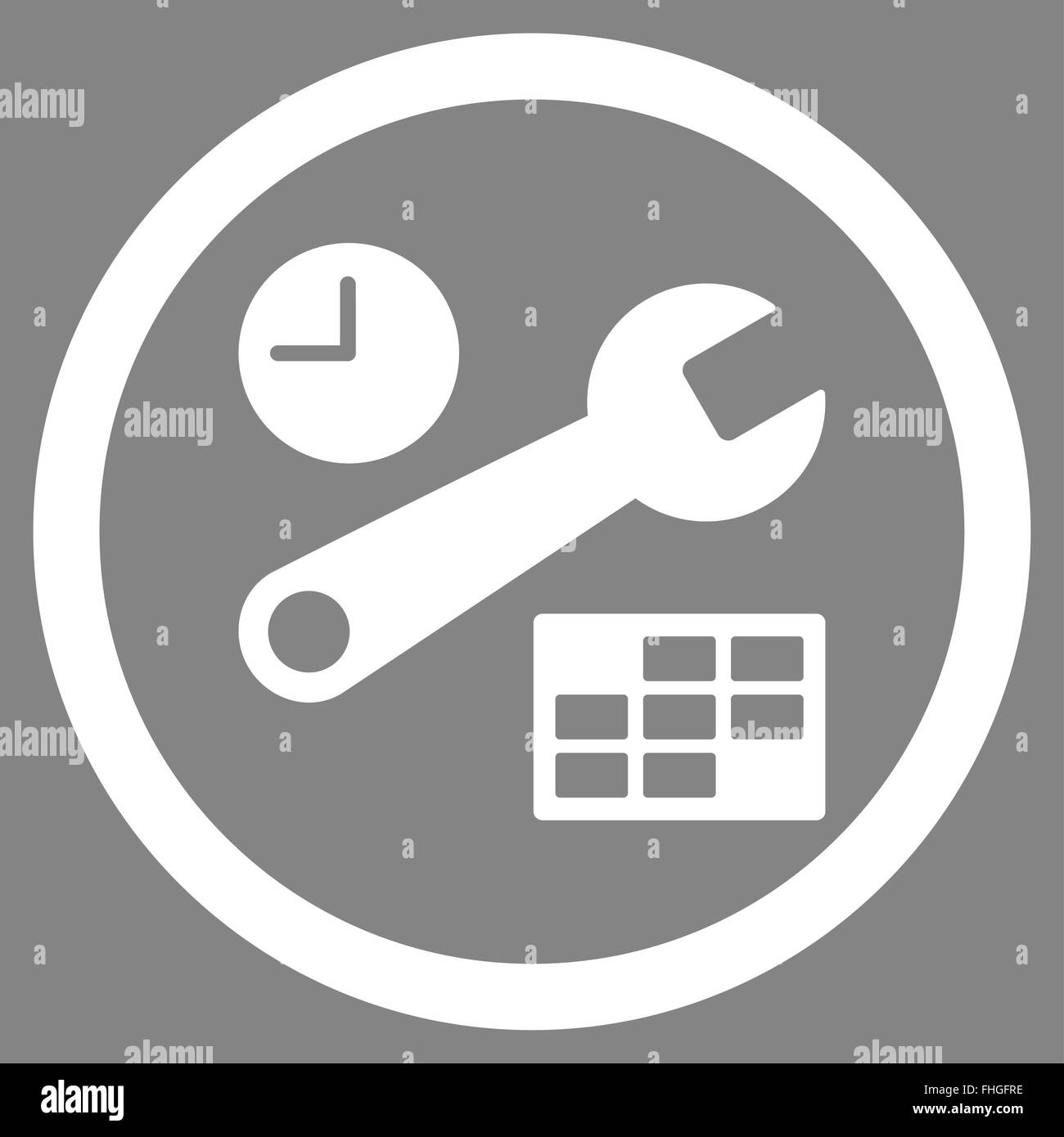 Datum und Zeit-Setup-Symbol Stockfotografie - Alamy
