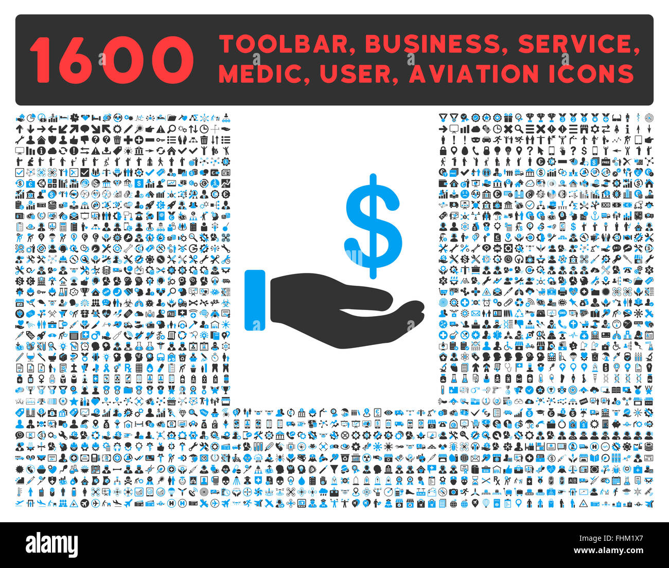Ergebnis-Symbol mit großen Piktogramm-Sammlung Stockfotografie - Alamy