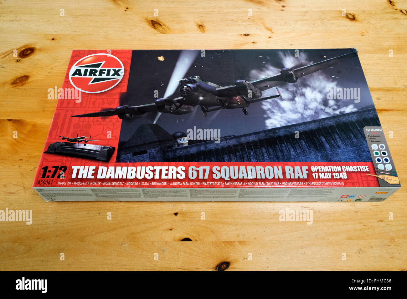 Airfix 1: 72 Modell eines schweren Lancaster-Bomber Dambusters 617 ...