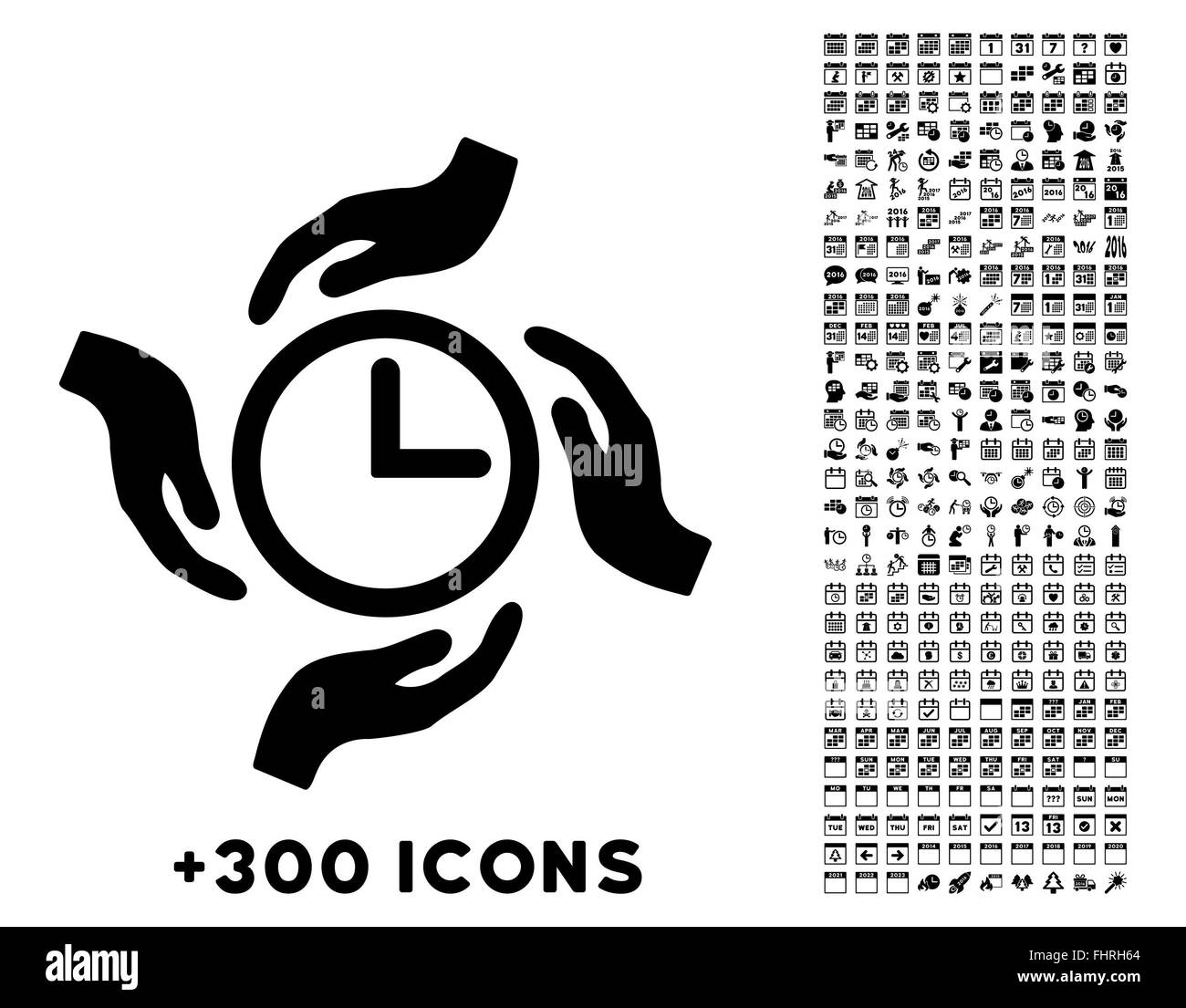 Piktogramm aufgaben zeit Schwarzweiß-Stockfotos und -bilder - Alamy