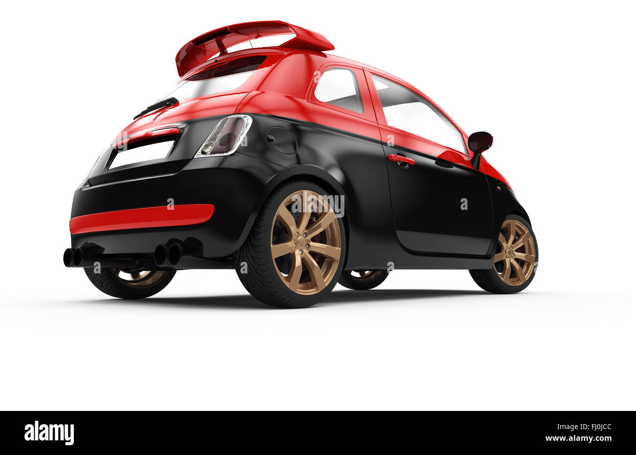 Rotes auto auf weißem hintergrund -Fotos und -Bildmaterial in hoher ...