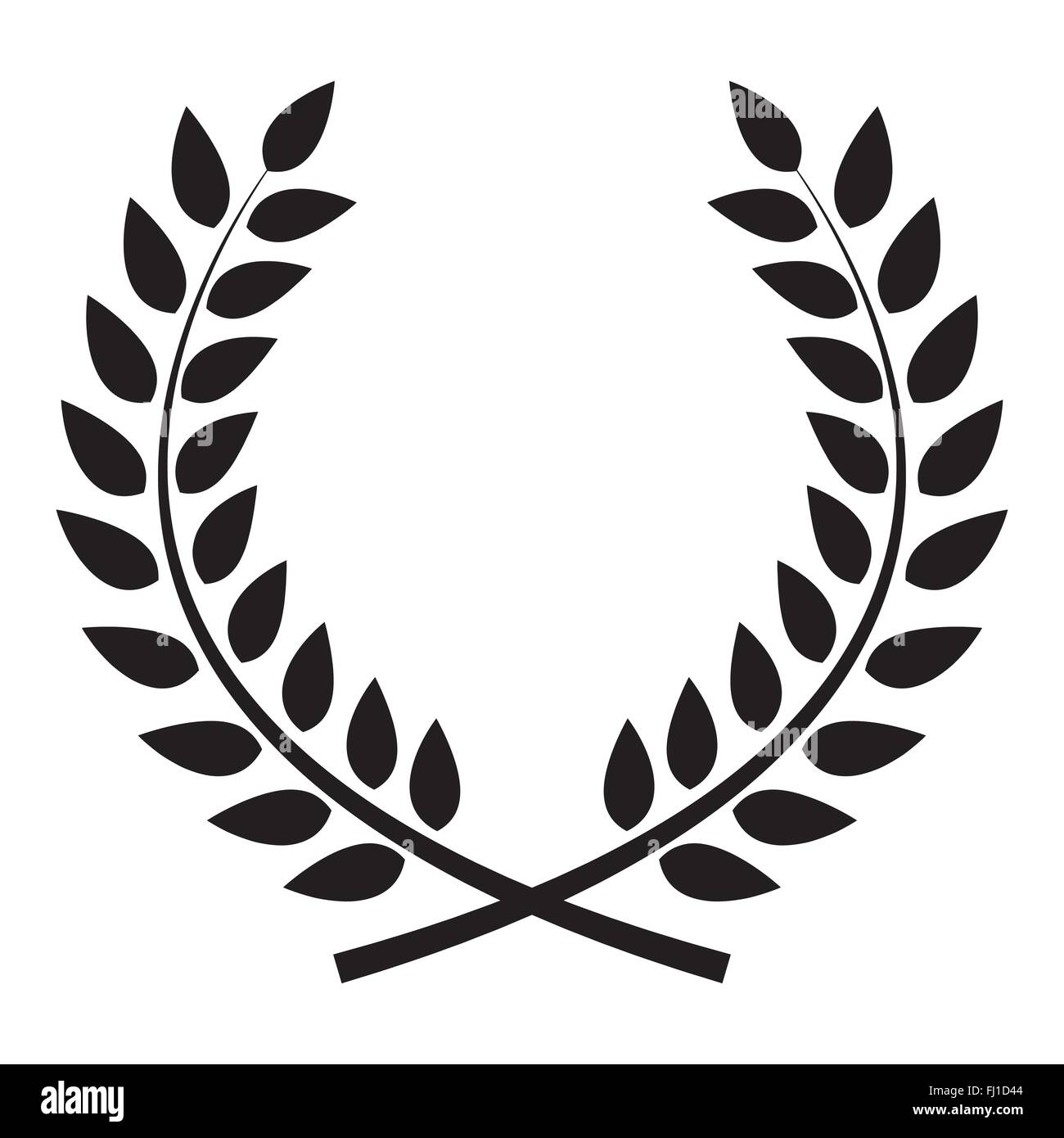 Award-Lorbeerkranz. Gewinner Leaf Label, Symbol des Sieges. VECT Stock ...