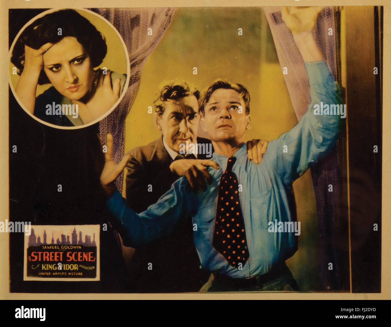 "Street Scene", (Samuel Goldwyn Productions, 1931), lobby-Szene Karte ...