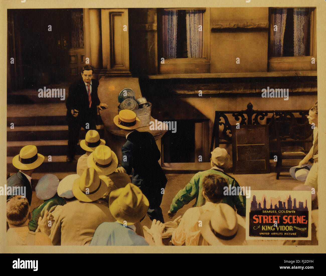 "Street Scene", (Samuel Goldwyn Productions, 1931), lobby-Szene Karte ...