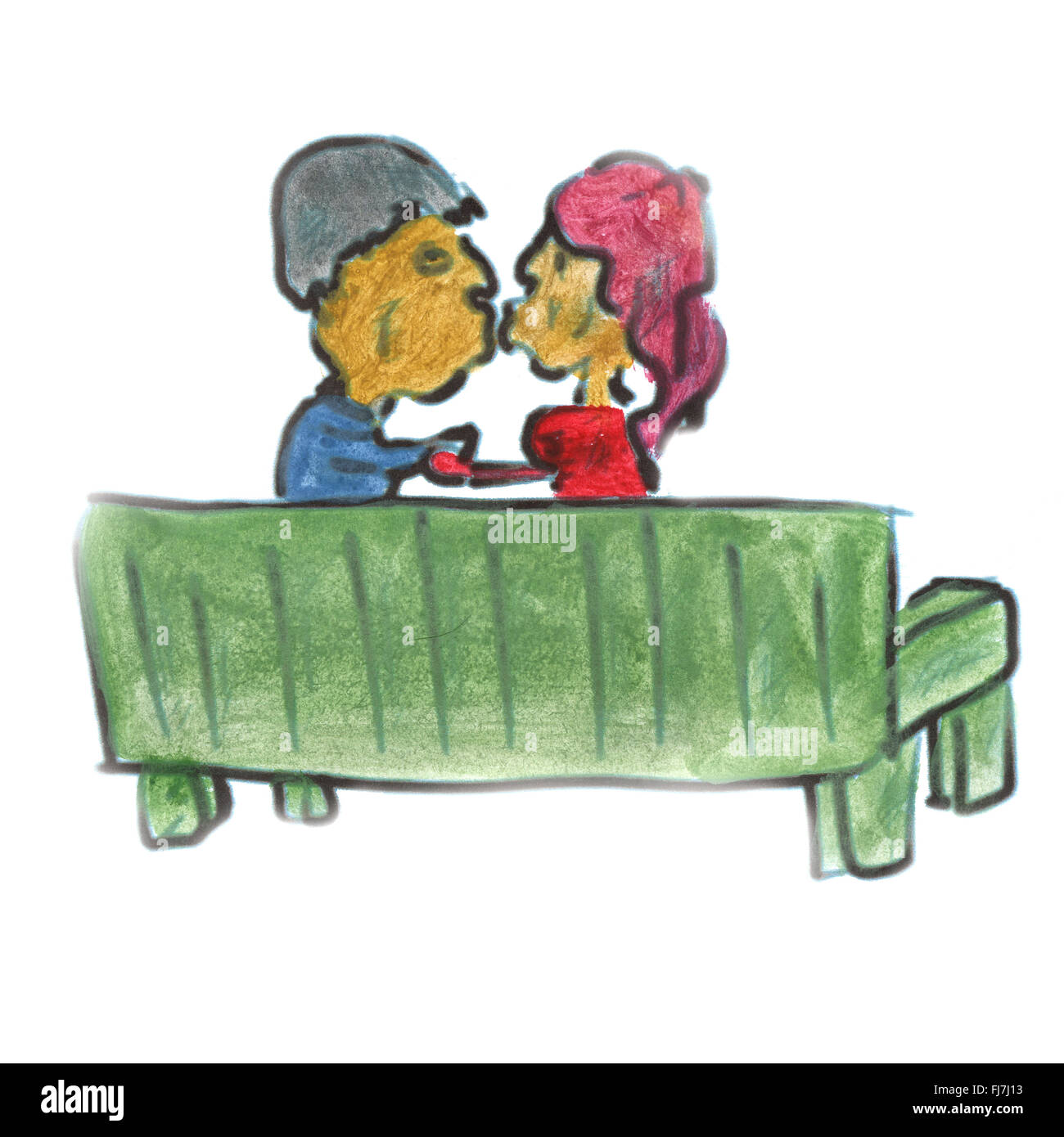 Mädchen auf der bank sitzen Ausgeschnittene Stockfotos und -bilder - Alamy