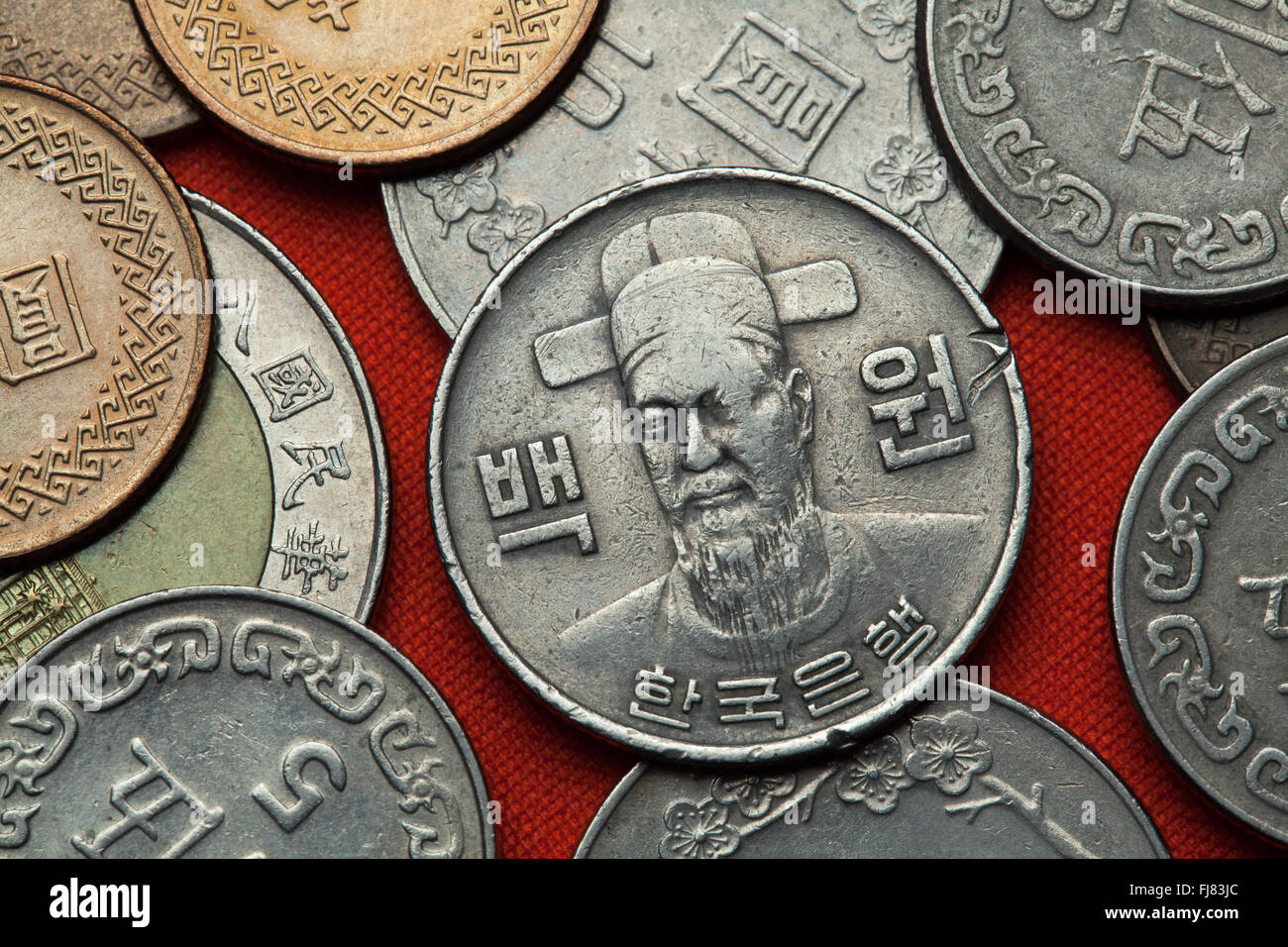 Korean won coin currency -Fotos und -Bildmaterial in hoher Auflösung ...