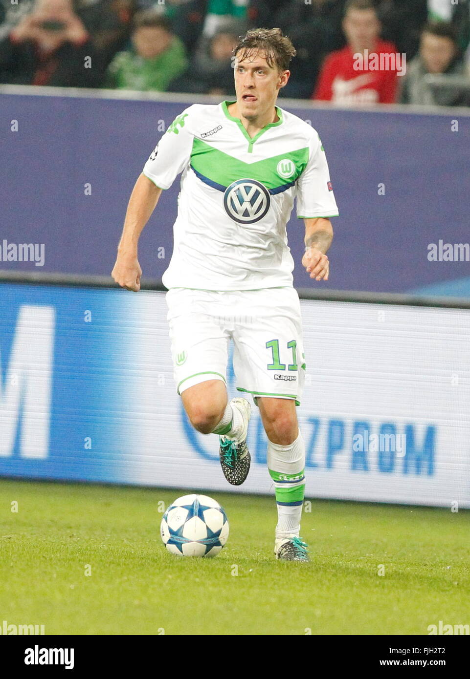 Max Kruse Lors du Spiel de Champions League Wolfsbourg - Manchester ...