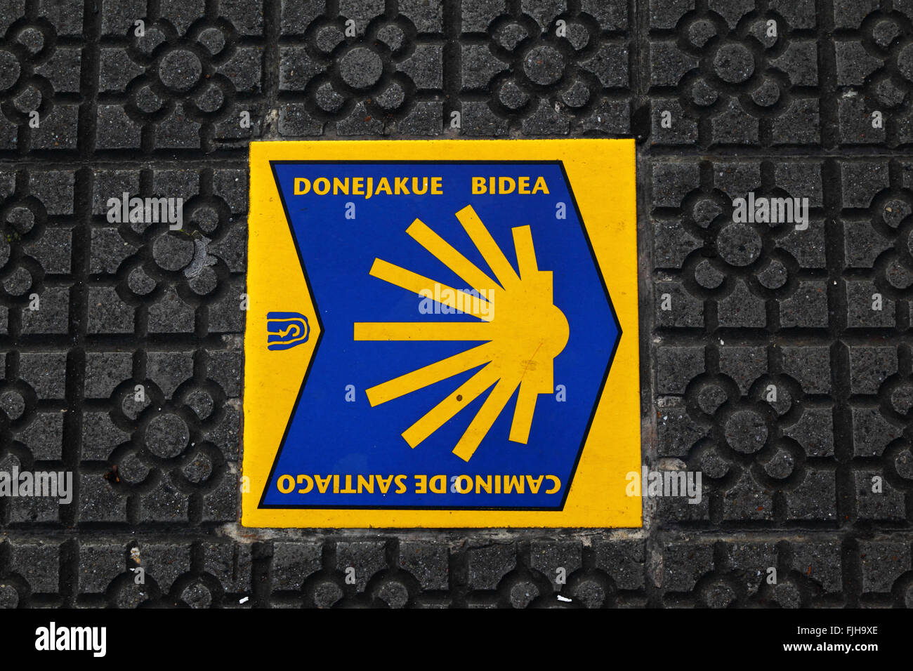 Jakobsmuschel Muschel Symbol für die Way of St. James in spanischen und ...