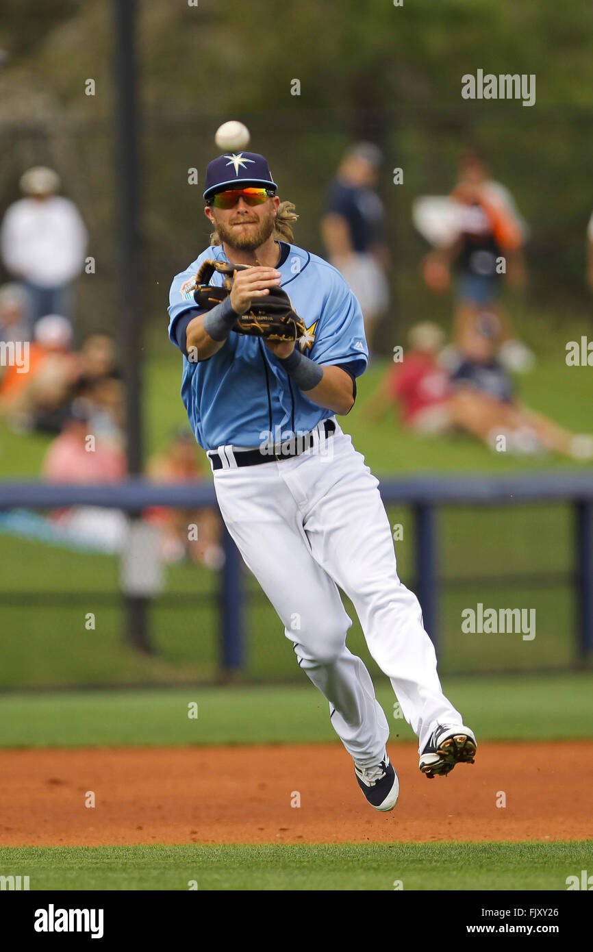 Port Charlotte, Florida, USA. 3. März 2016. Tampa Bay Rays Recht ...