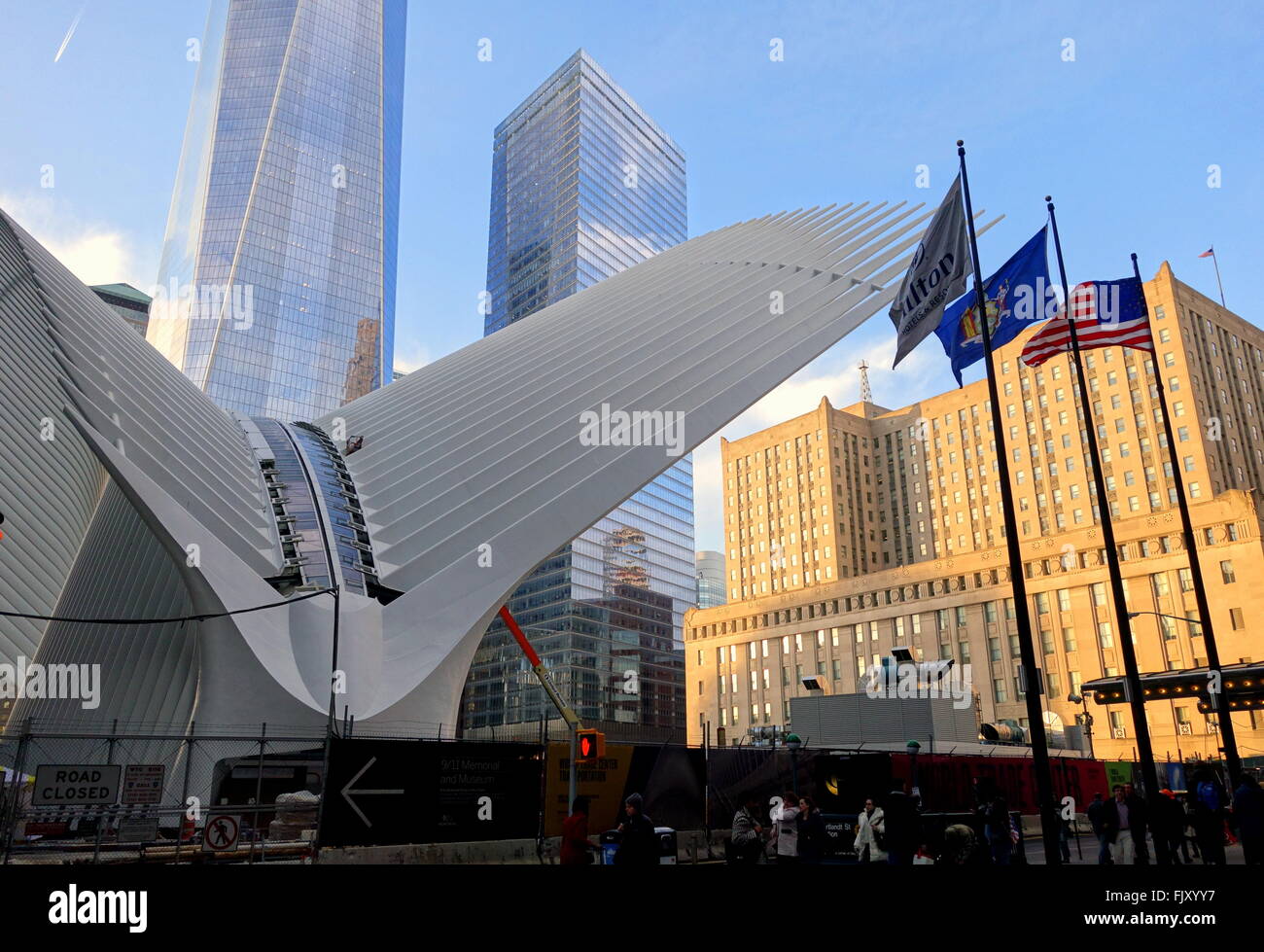 World Trade Center Oculus und Freedom Tower in New York City, NY, USA ...