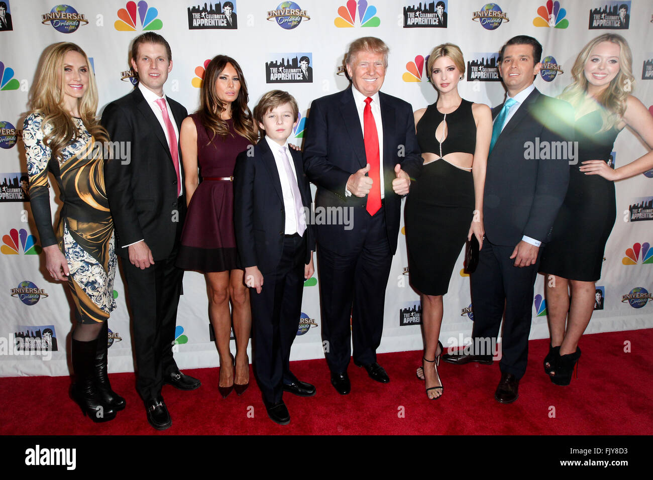Lara Yunaska, Eric Trump, Melania Trump, Barron Trump, Donald Trump ... Lara Yunaska, Eric Trump, Melania Trump, Barron Trump, Donald Trump ...