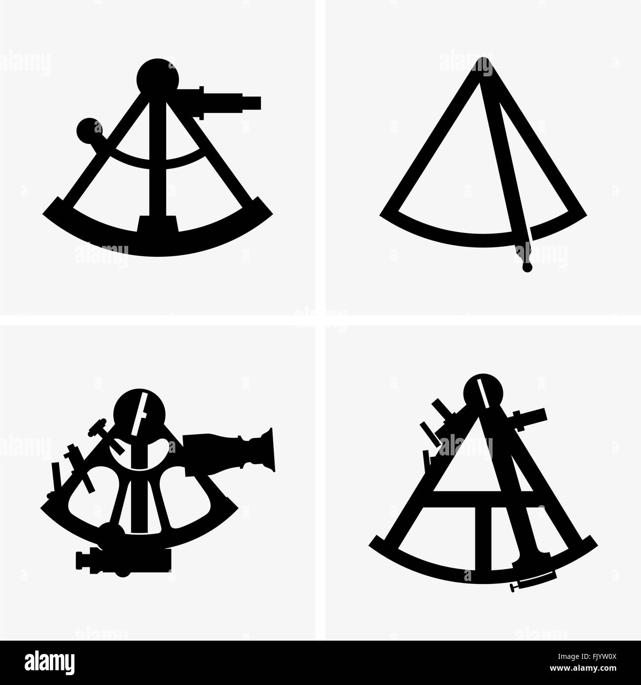 Sextant map Stock-Vektorgrafiken kaufen - Alamy