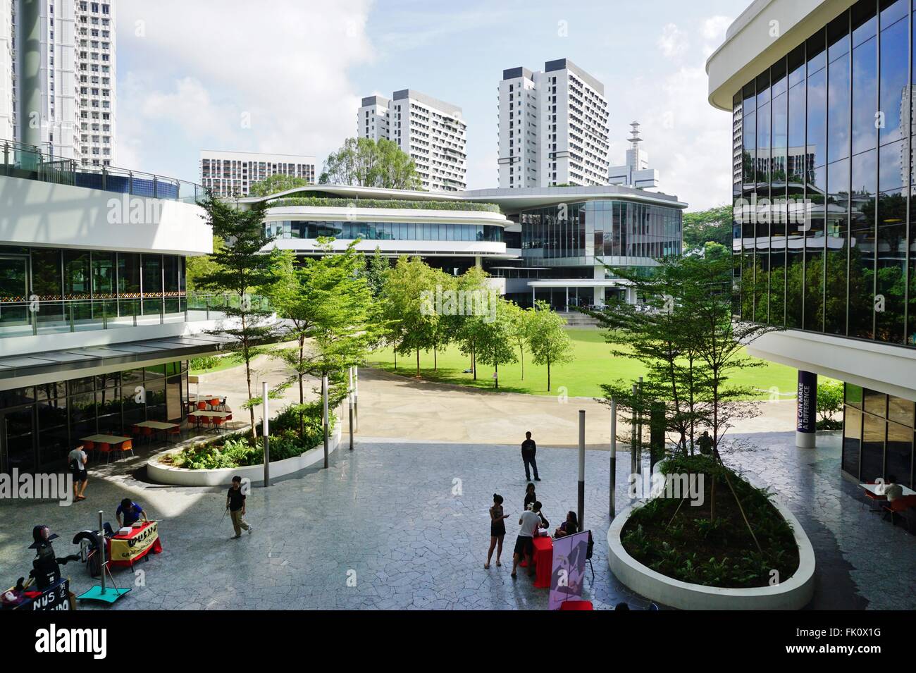Campus Der National University Of Singapore Nus Stockfotografie Alamy