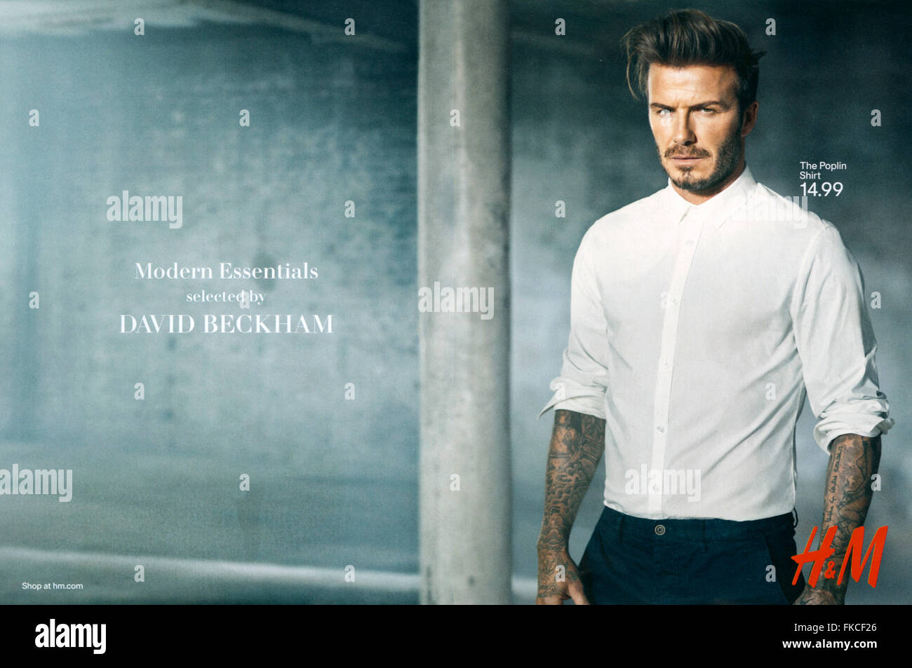 2010s uk david beckham magazine advert -Fotos und -Bildmaterial in hoher Auflösung – Alamy