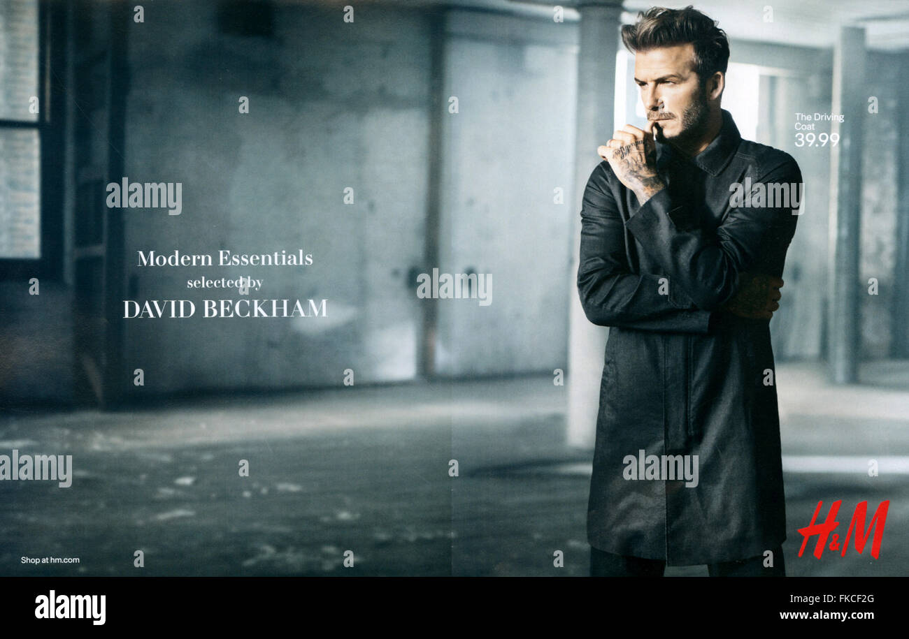 2010s uk david beckham magazine advert -Fotos und -Bildmaterial in hoher Auflösung – Alamy