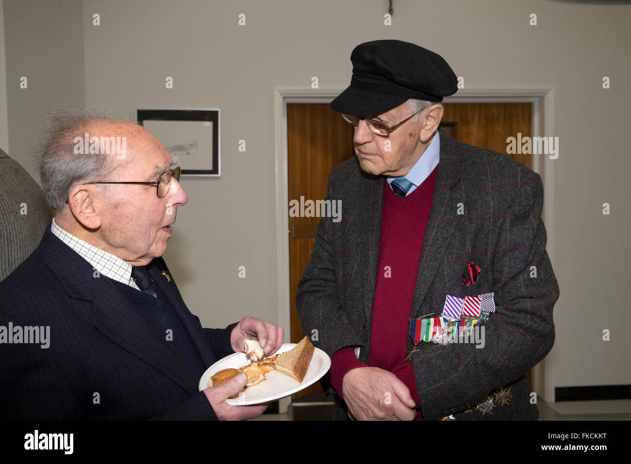 Biggin Hill, UK, 8. März 2016, Veteranen besuchen die Biggin Hill Erbe ...