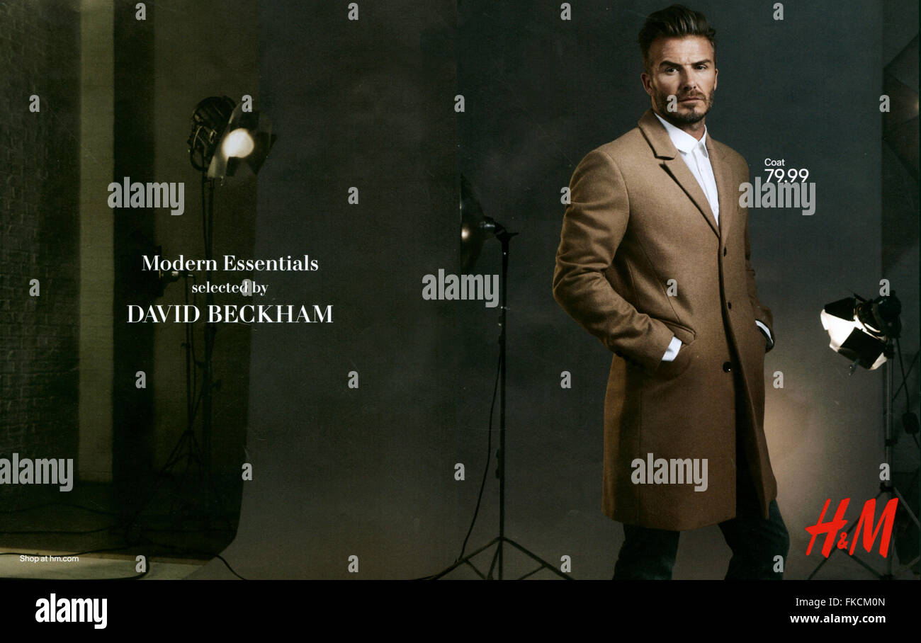2010s uk david beckham magazine advert -Fotos und -Bildmaterial in hoher Auflösung – Alamy