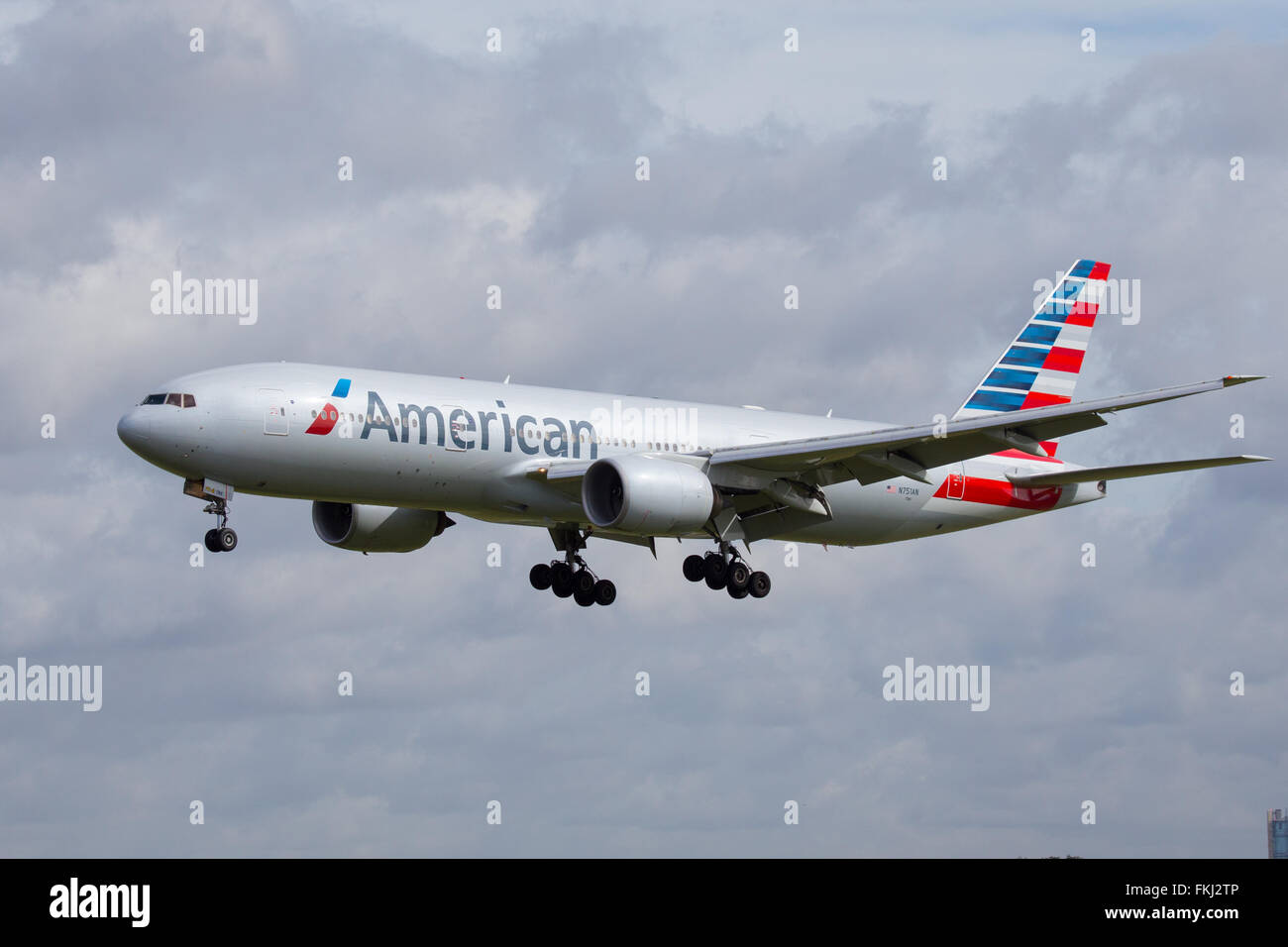 American Airlines Boeing 777 Flugzeug Jet-Flugzeug Stockfotografie - Alamy