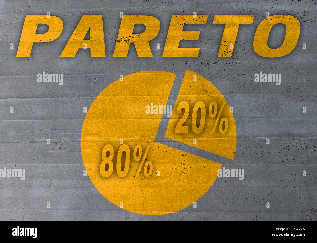 Das Pareto Prinzip Stockfotos und -bilder Kaufen - Alamy