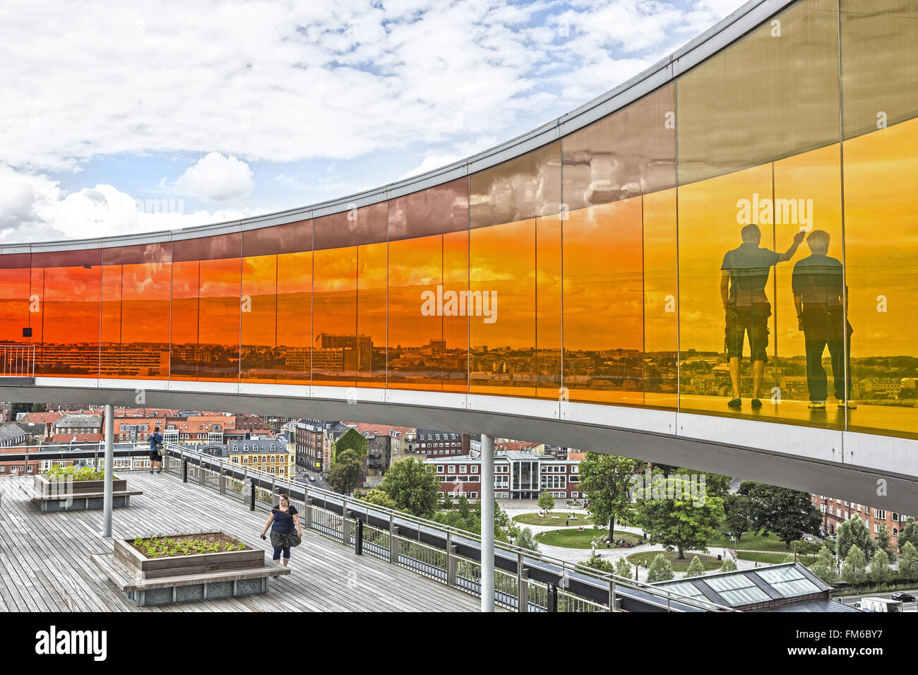 ARoS Aarhus Kunstmuseum in Århus, entworfen von Schmidt Hammer Lassen ...