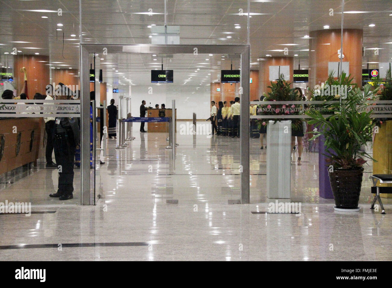 Yangon. 12. März 2016. Foto aufgenommen am 12. März 2016 zeigt eine ...