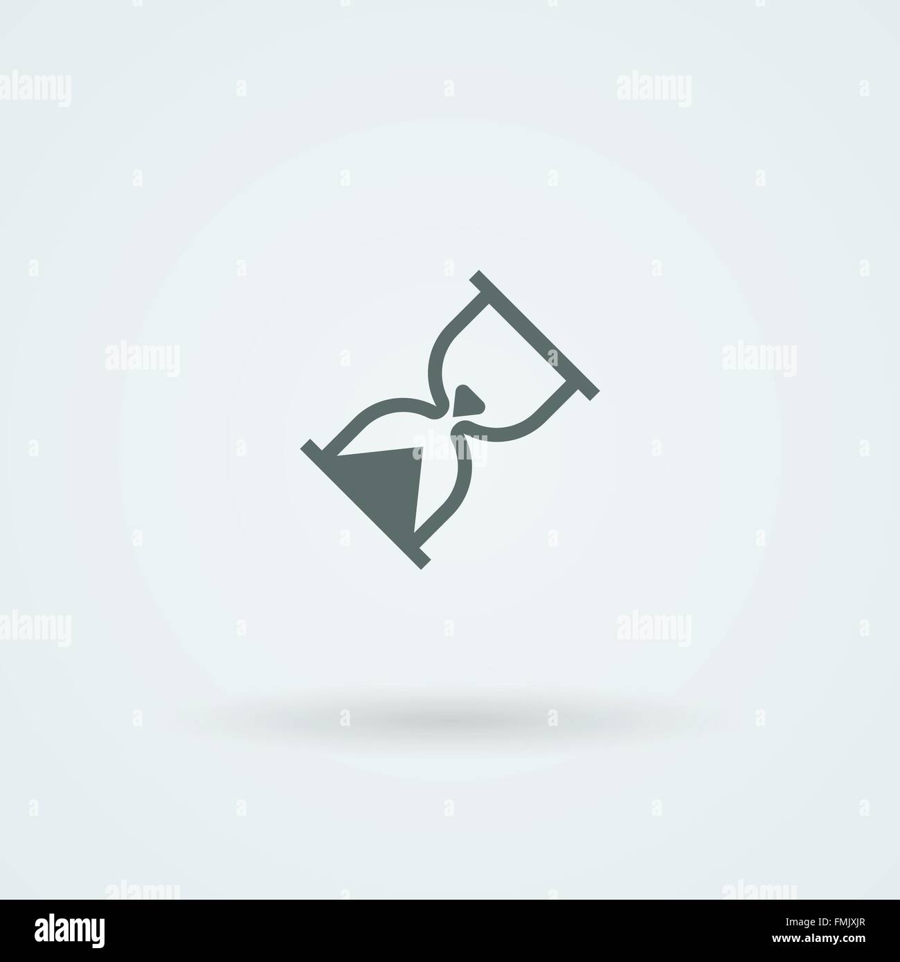 Vektor-Sanduhr-Symbol. Zeit-Piktogramm Stock-Vektorgrafik - Alamy
