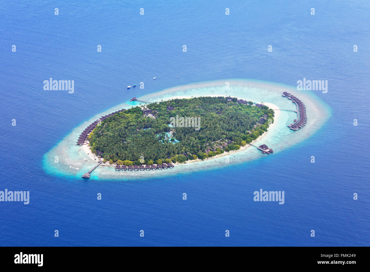 Luftbild auf Malediven Insel, Raa Atoll Stockfotografie - Alamy