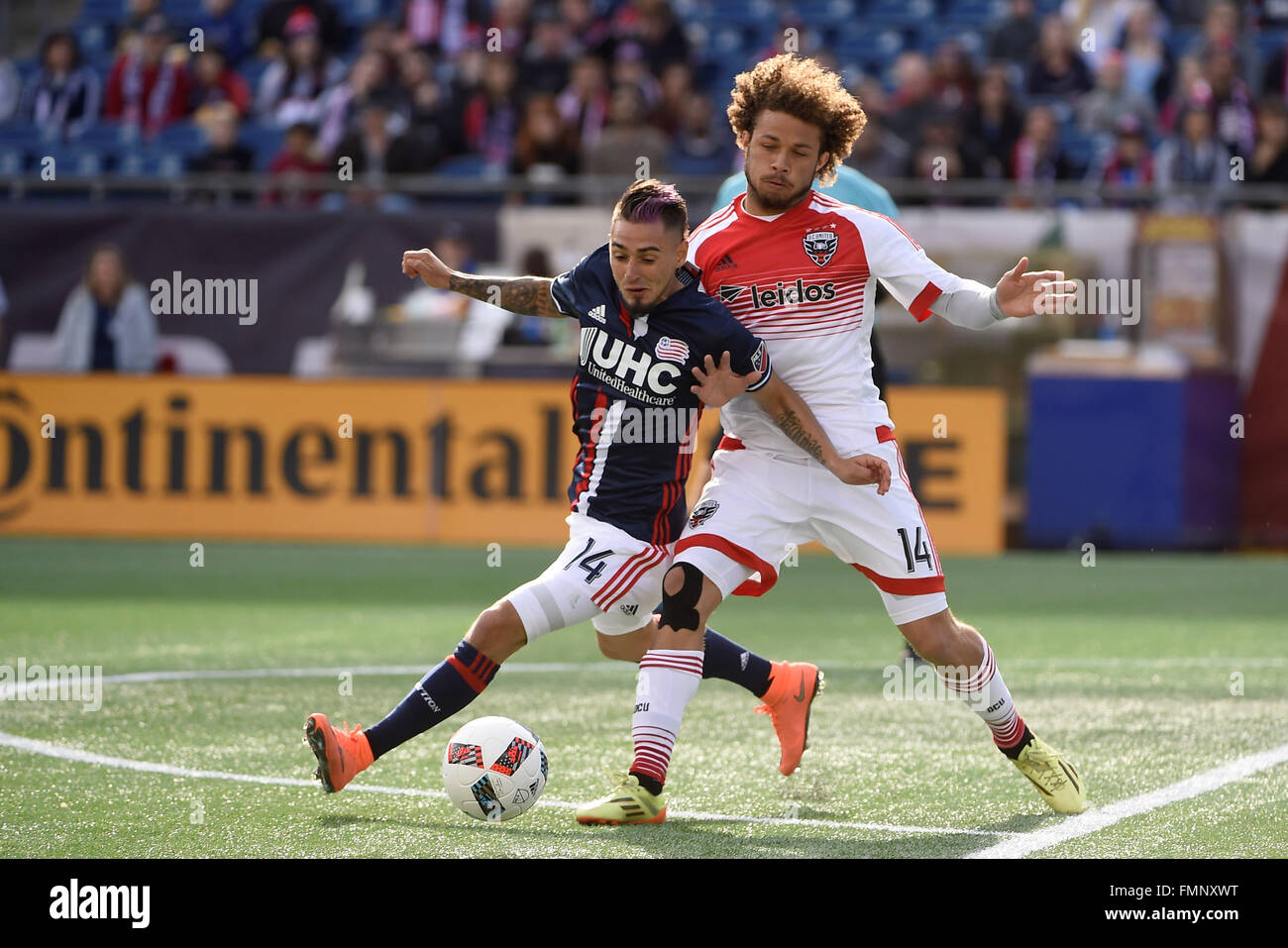 Foxborough, Massachusetts, USA. 12. März 2016. New England Revolution ...