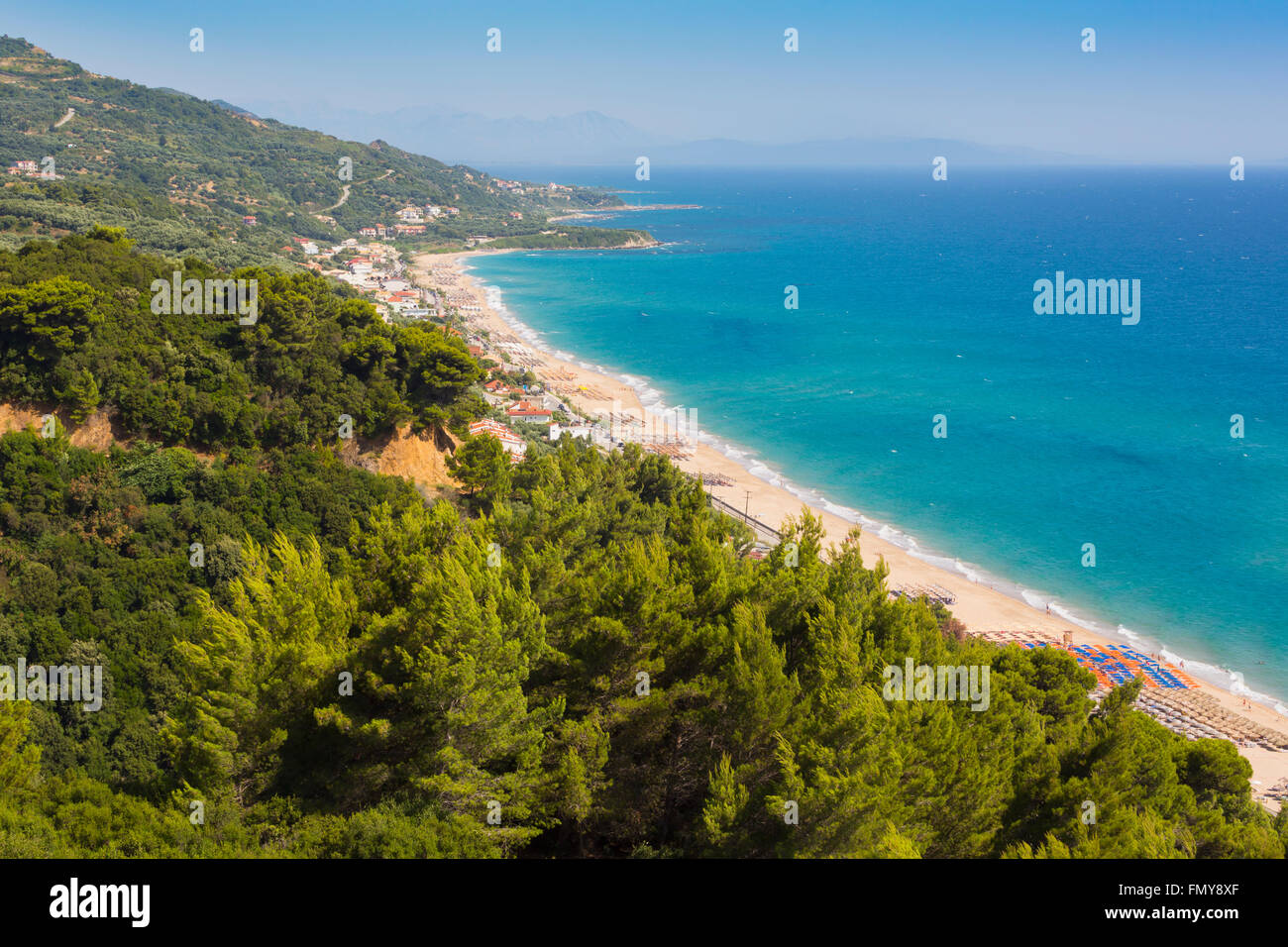 Vrachos, Epirus, Griechenland. Vrachos Beach Stockfotografie - Alamy