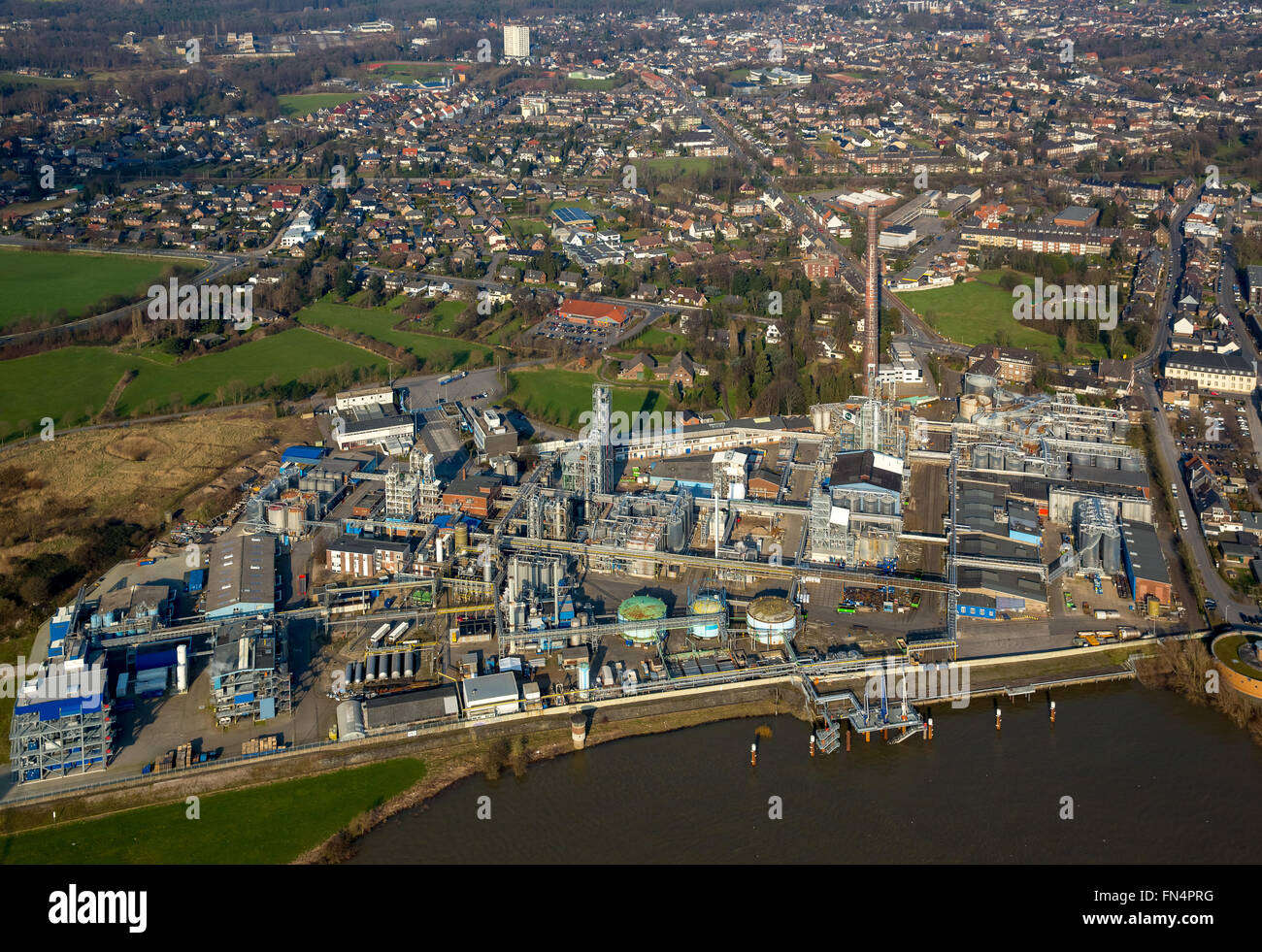 Luftbild, Rheinpromenade, Emmerich, Rhein, Emmerich, Niederrhein ...