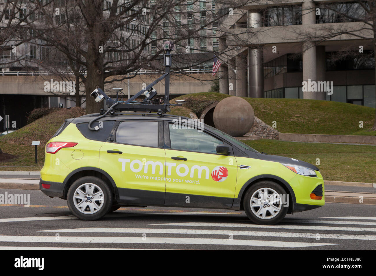 TomTom Street View Auto - Virginia USA Stockfotografie - Alamy