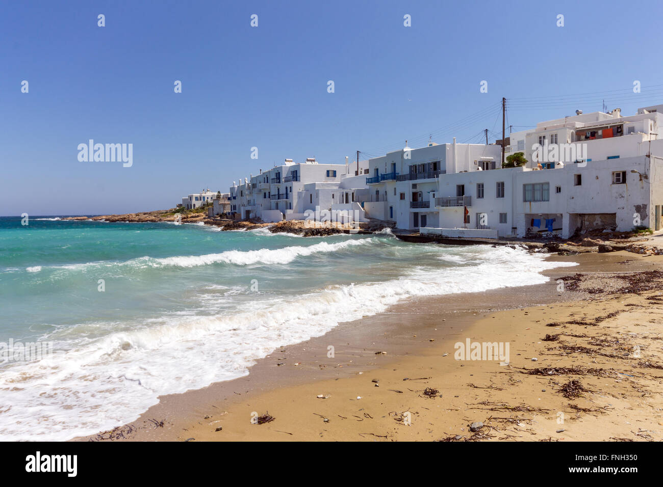 Griechenland, Kykladen, Insel Paros, Naoussa, Strand Stockfotografie ...