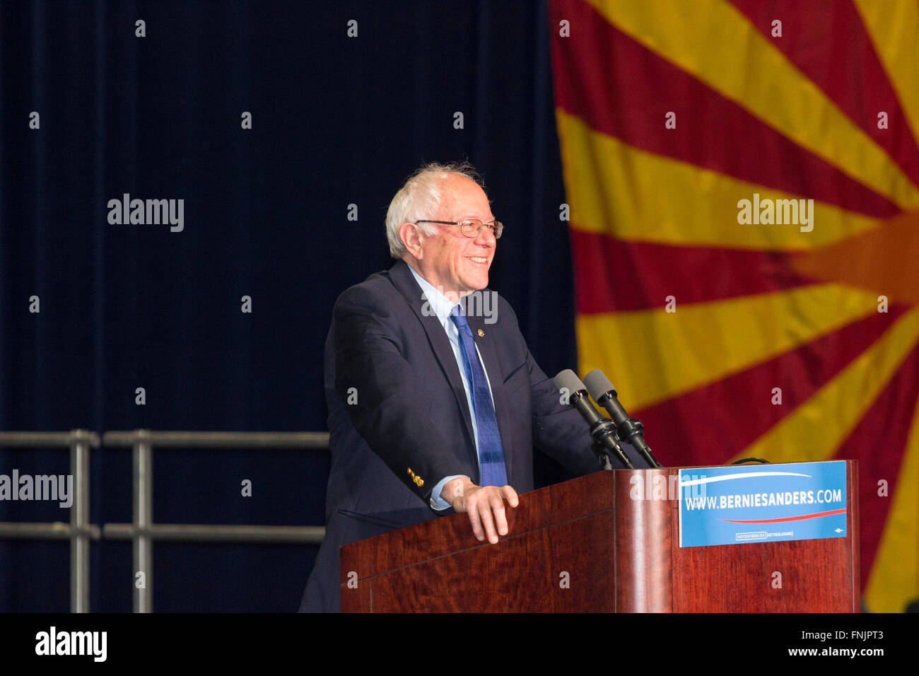 Phoenix, Arizona, USA. 15. März 2016. Bernie Sanders Kampagnen für das ...