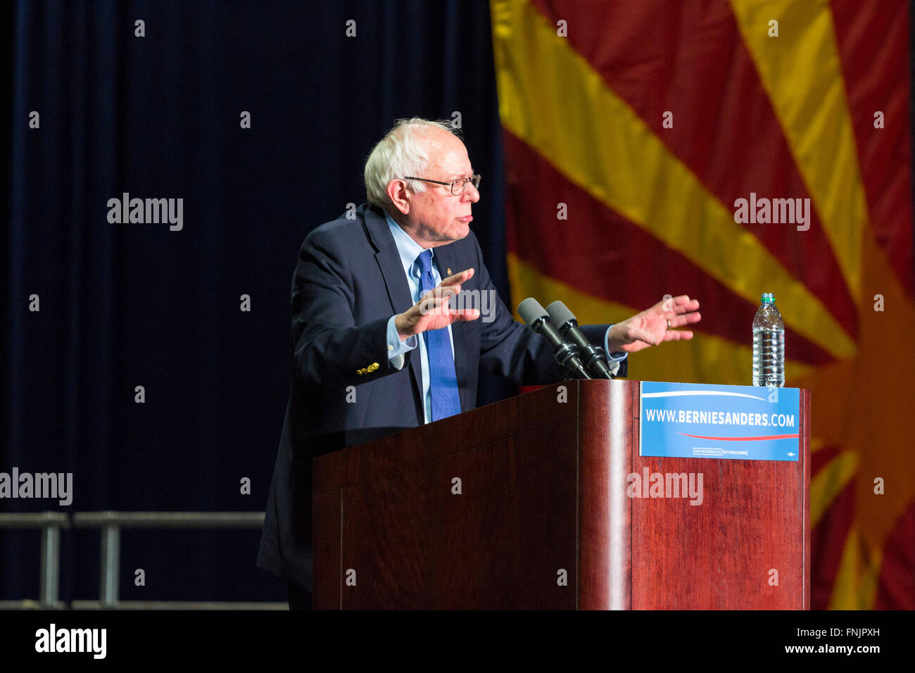 Phoenix, Arizona, USA. 15. März 2016. Bernie Sanders Kampagnen für das ...