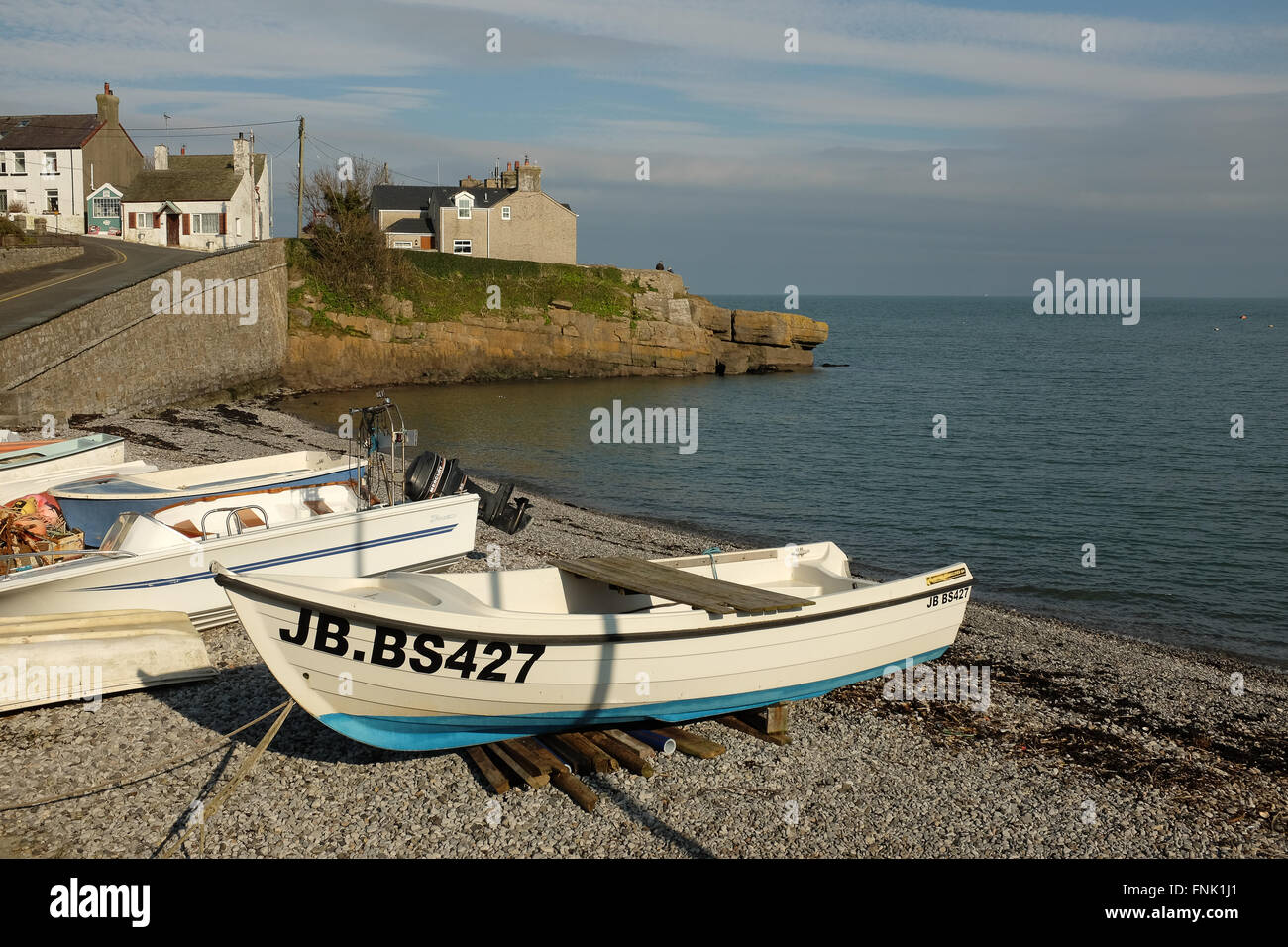 Der Strand von Moelfre, Anglesey Stockfotografie - Alamy